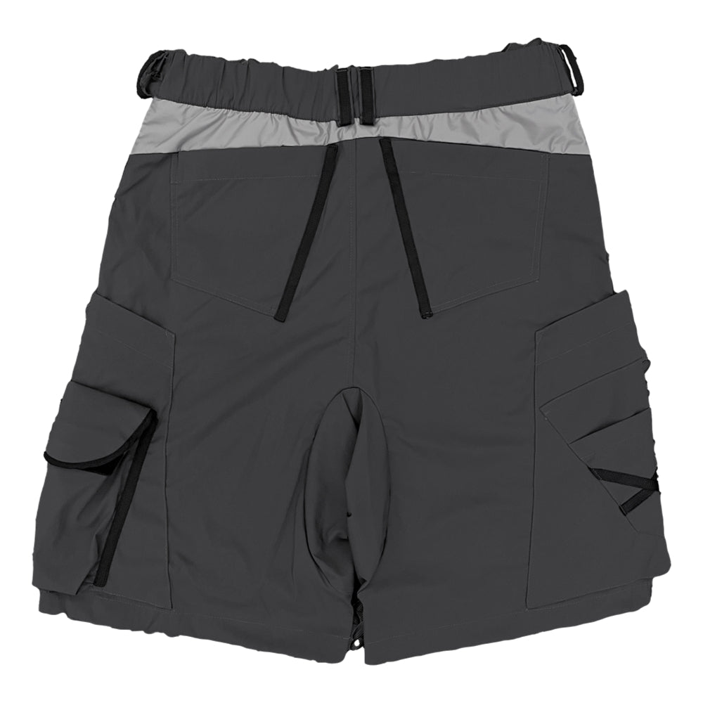 IP-AXIS 3D TAILORED MULTI-POCKET SHORTS-GREY - Popcorn Store
