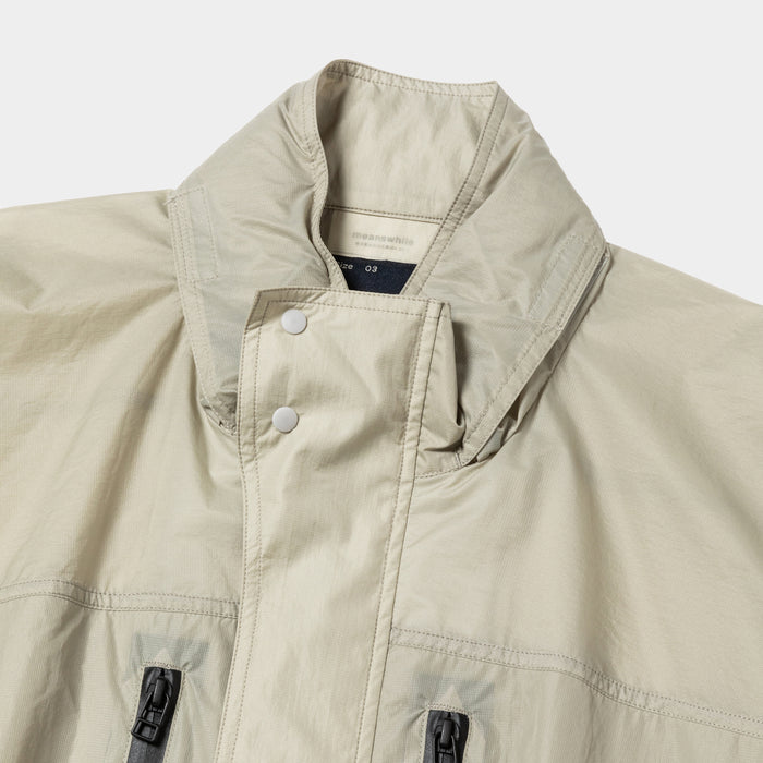 MEANSWHILE AIRY NYLON WIND JACKET-MOON - Popcorn Store