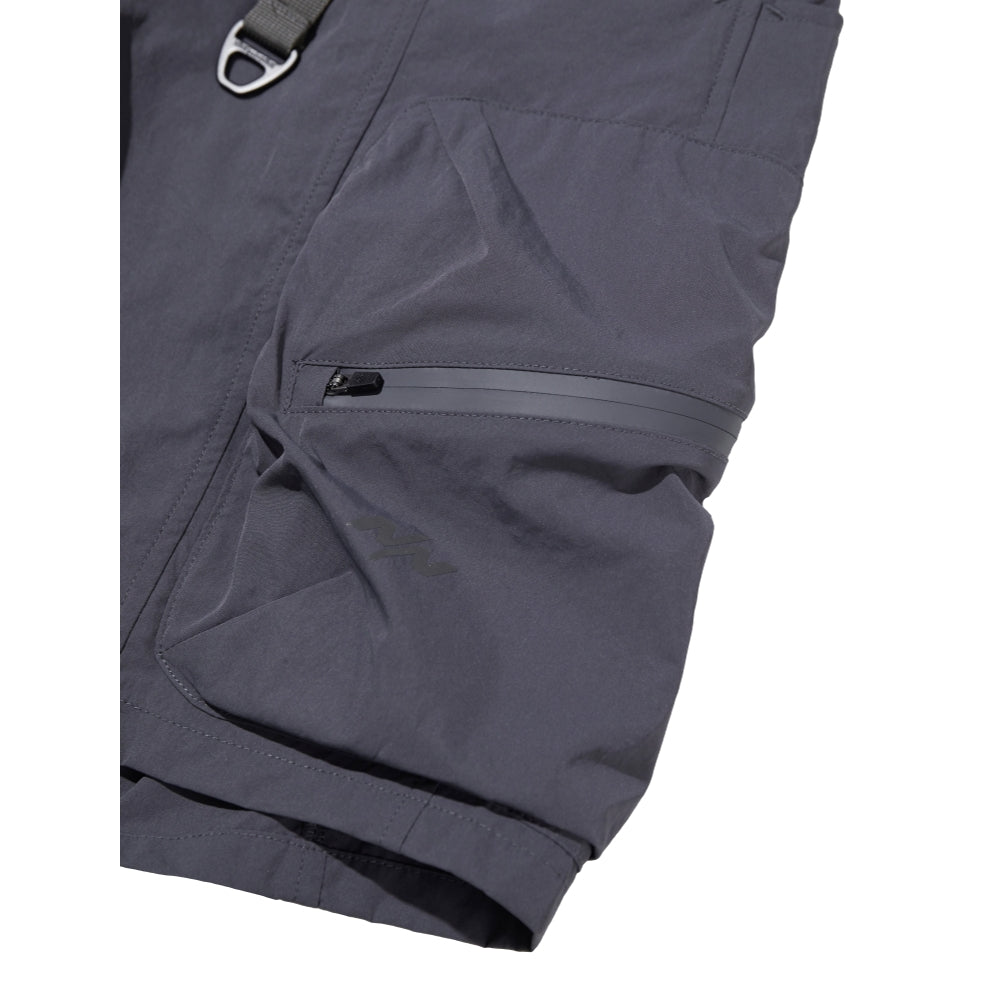 NINE POINT NINE ESCAPE 3D POCKET SHORTS-DARK GREY - Popcorn Store