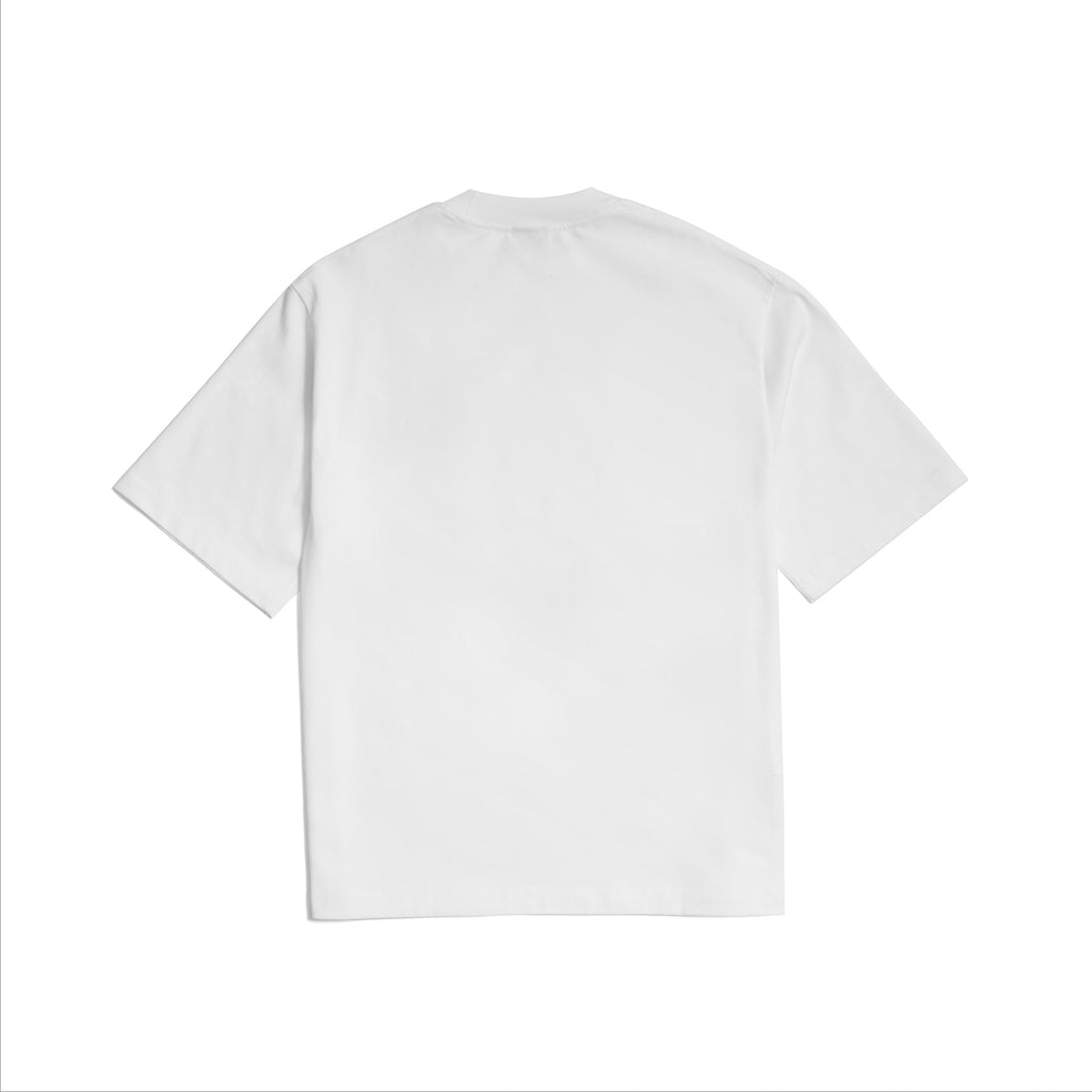 OPEN DIALOGUE X WILD THINGS FRONT POCKET SS TEE-WHITE - Popcorn Store