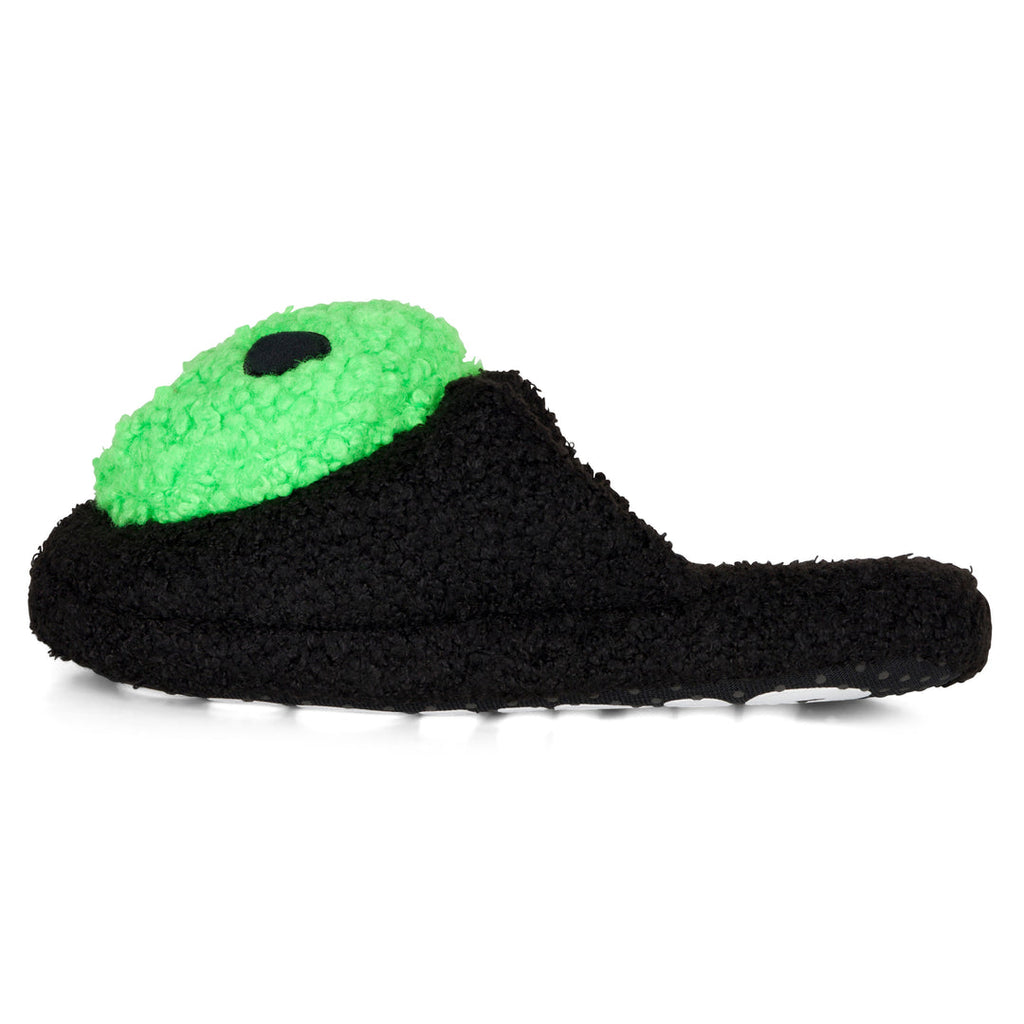RIPNDIP LORD ALIEN PLUSH FACE HOUSE SLIPPERS-BLACK - Popcorn Store