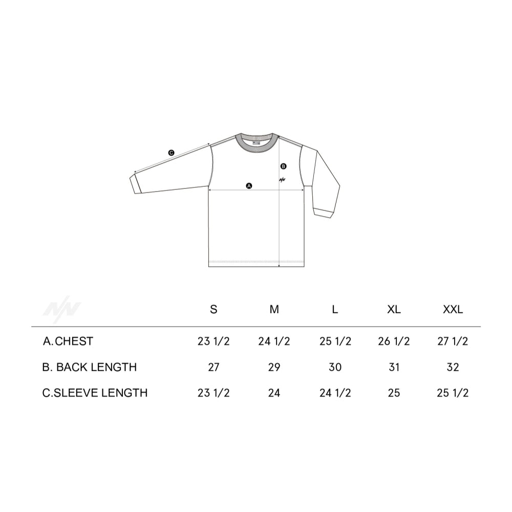 NINE POINT NINE ELEMENT L/S GRAPHIC TEE - NINE.NINE-WHITE - Popcorn Store