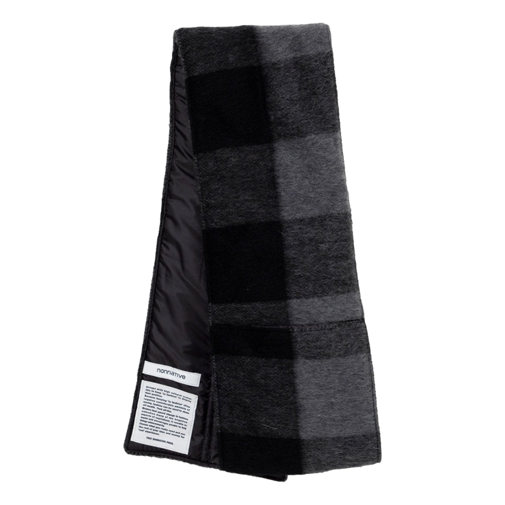 NONNATIVE RANCHER MUFFLER COTTON FLANNEL BLOCK CHECK-BLACK - Popcorn Store