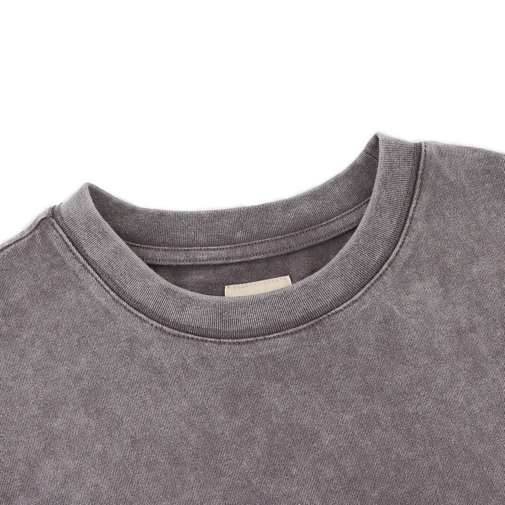 A[S]USL SNOW WASH PHOTO PRINT TEE-CHARCOAL - Popcorn Store