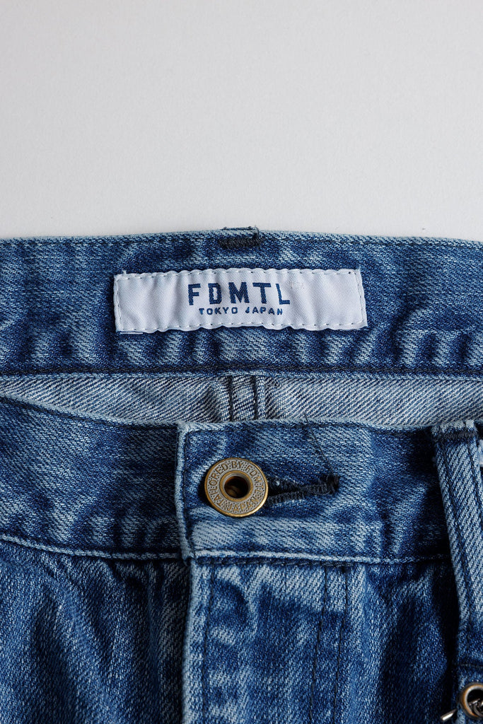 FUNDAMENTAL TIGER SASHIKO PANTS 3YR WASH-INDIGO - Popcorn Store