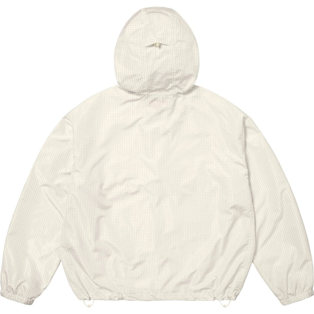 SUPREME REFLECTIVE RIPSTOP ANORAK-WHITE - Popcorn Store