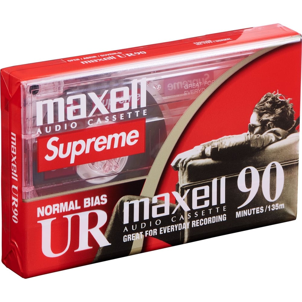 SUPREME MAXELL CASSETTE TAPES (5 PACK)-CLEAR - Popcorn Store