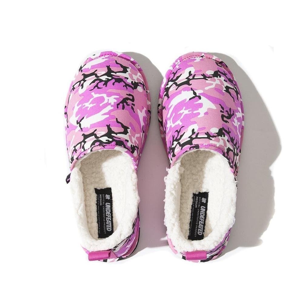 AntiSocialSocialClub ASC X UNF CAMO SLIPPAS -PINK - Popcorn Store