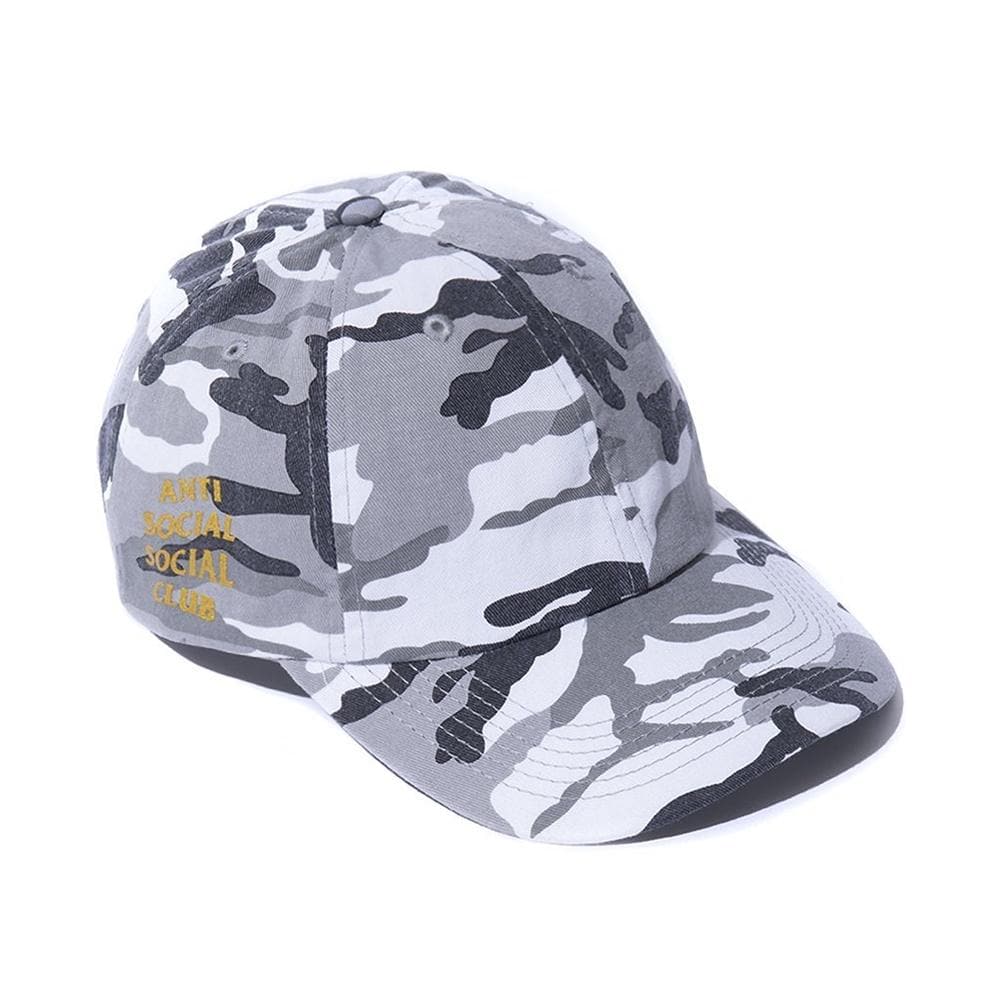 AntiSocialSocialClub 50 DEGREES SNOW CAMO CAP -GREEN CAMO - Popcorn Store