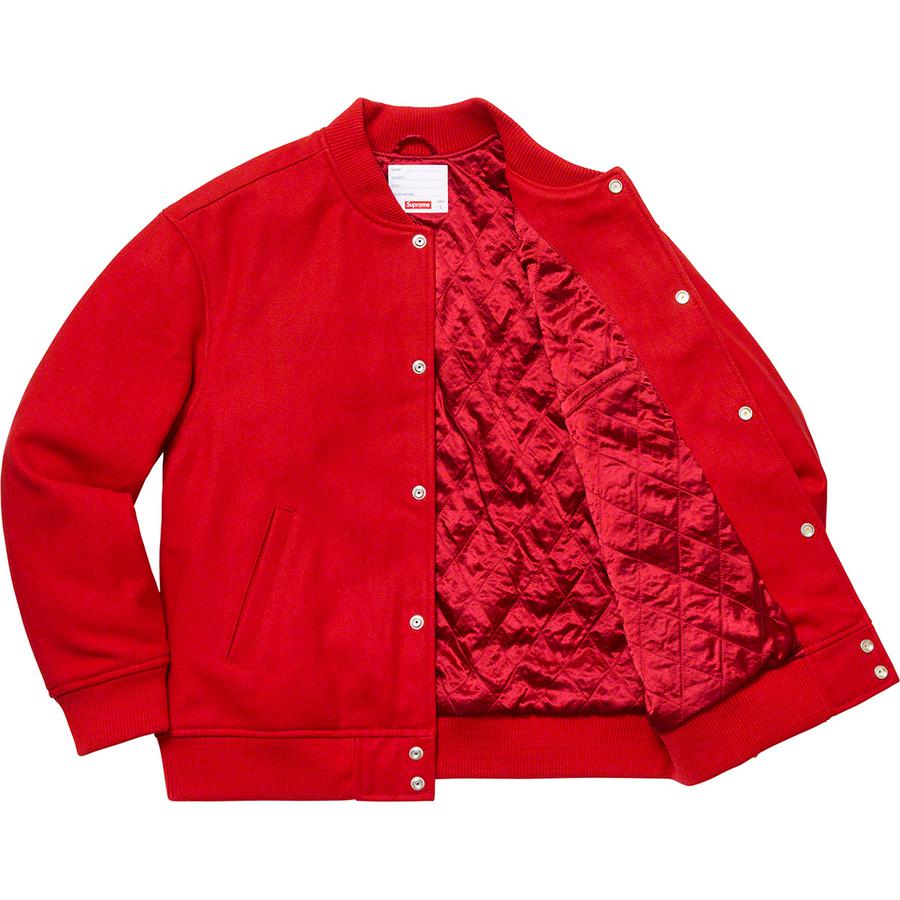 SUPREME DELTA LOGO VARSITY JACKET-RED - Popcorn Store