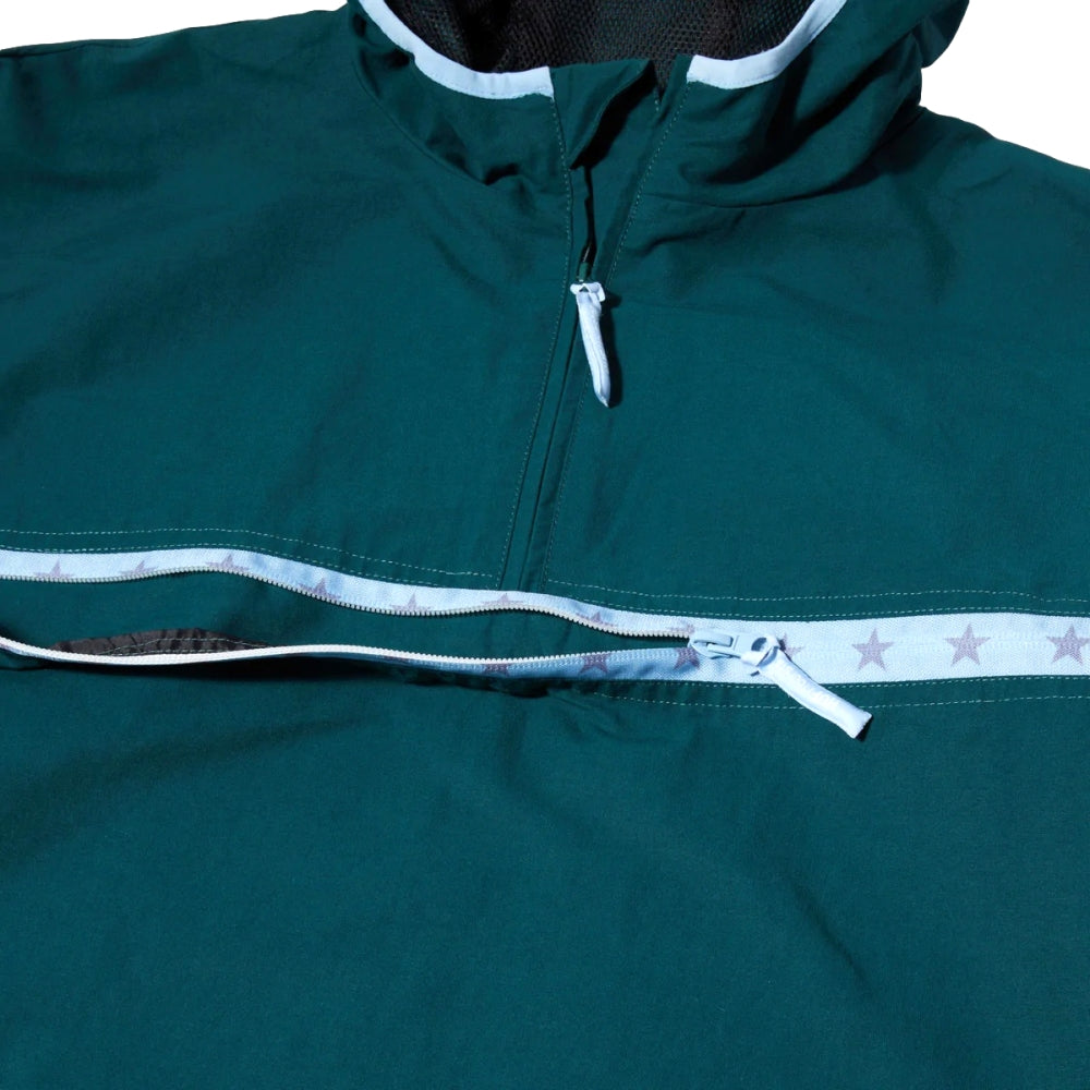 HUF HUF X CRAILTAP BLOCKS ANORAK JACKET-DARK GREEN - Popcorn Store