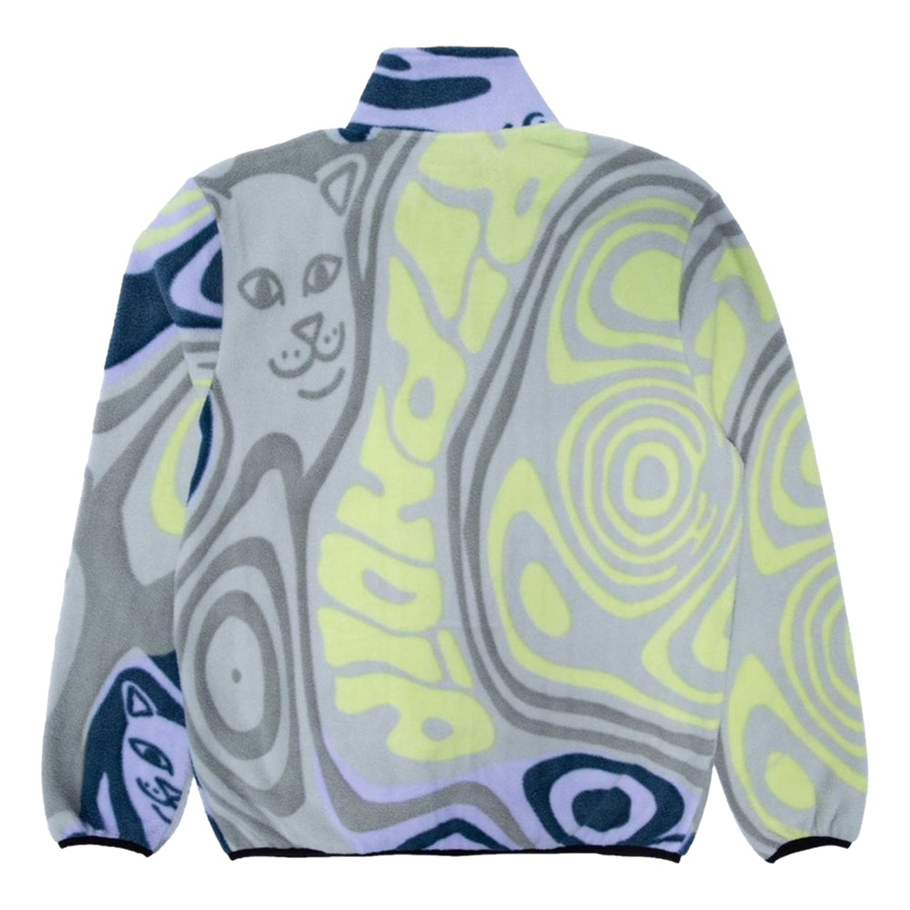 RIPNDIP HYPNOTIC NYLON POCKET JACKET-GRY LAVEND NEON - Popcorn Store