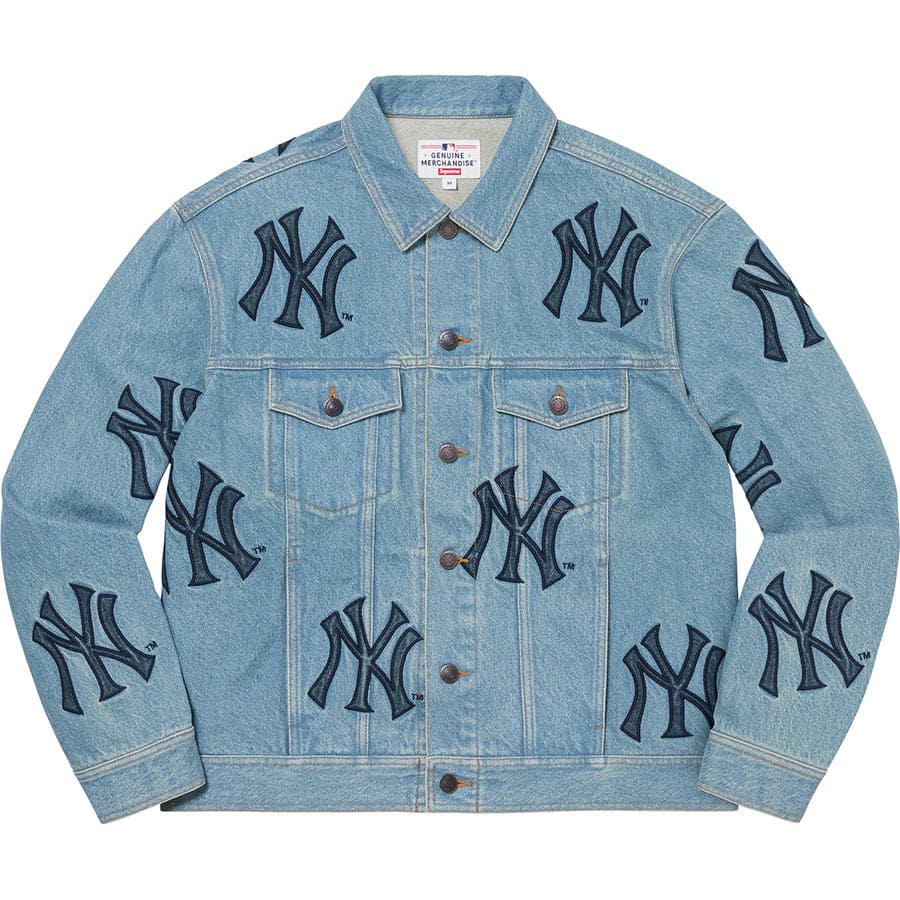 SUPREME NEW YORK YANKEES DENIM TR-BLUE - Popcorn Store