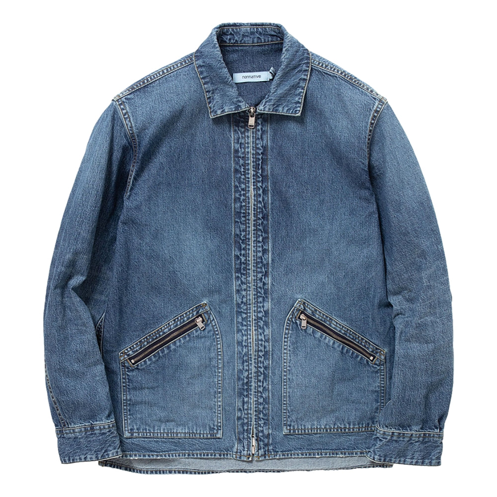 NONNATIVE RANCHER SHIRT JACKET COTTON 10OZ DENIM VW-INDIGO - Popcorn Store